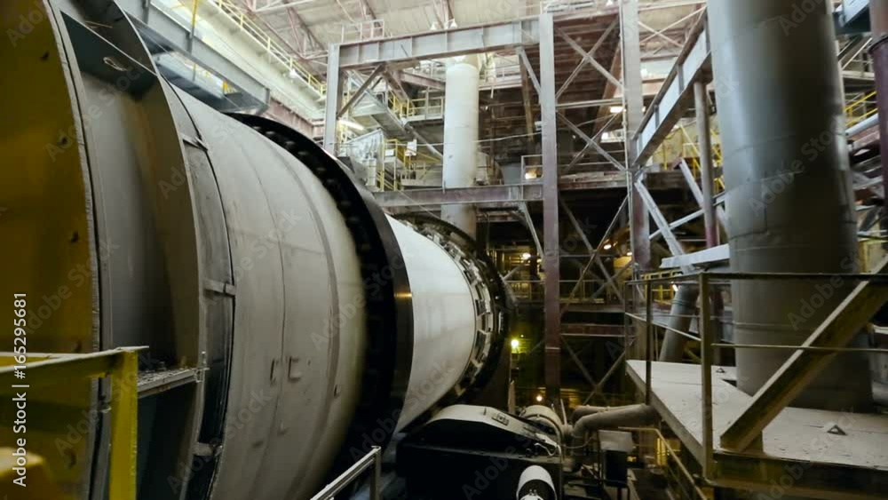 Chemical Plant. Producing Area. Heavy Industrial Equipment. Turning ...