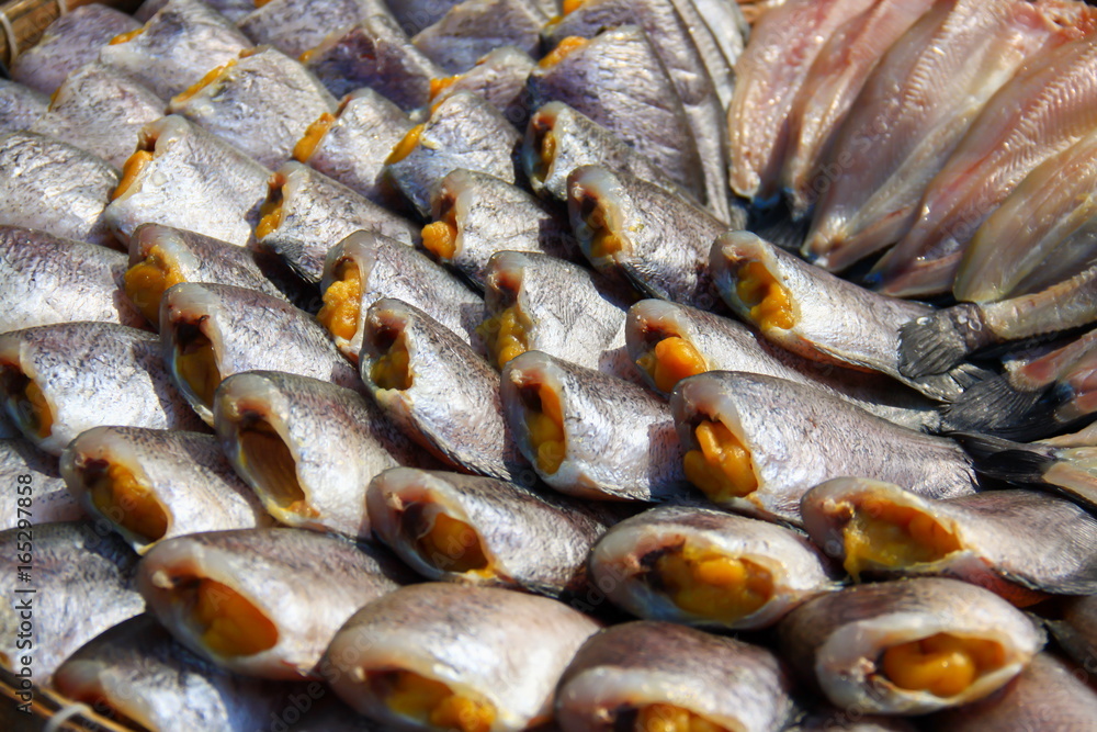 Trichogaster pectoralis fish dried Stock Photo | Adobe Stock
