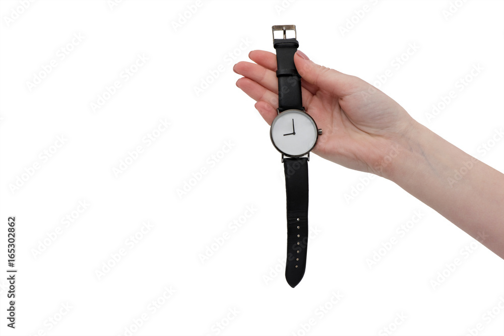 Ladies White Hand Watch