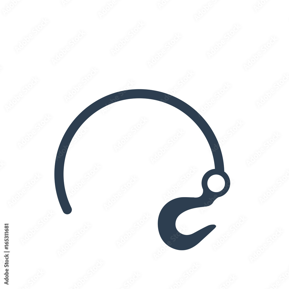 Towing Hook Icon Stock Vector | Adobe Stock