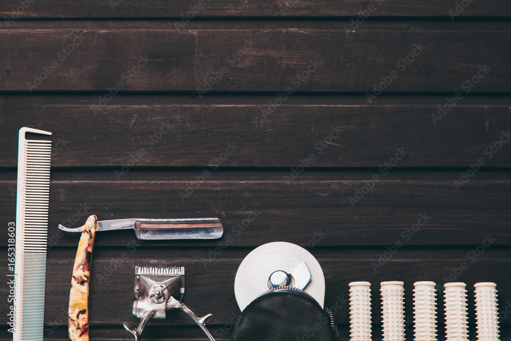 Beautiful professional tools professional Barber kits, scissors, a ...