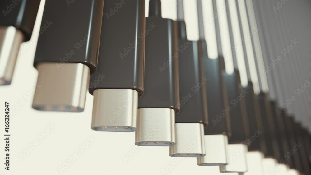 Vidéo Stock Seamlessly looping 3d animation featuring an infinite line ...