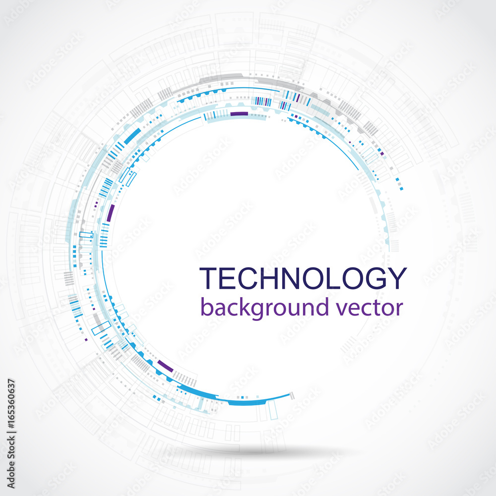Abstract technology Background. Digital network and hightech concept ...