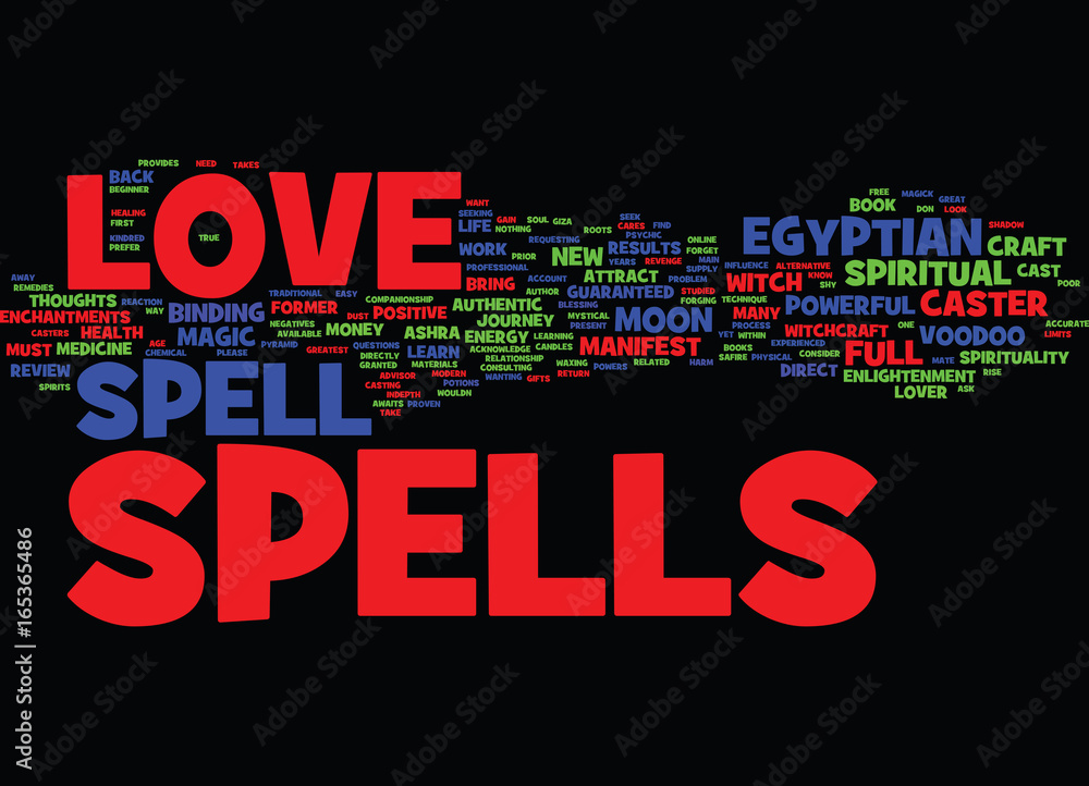 ASHRA S LOVE SPELL REVIEW Text Background Word Cloud Concept Stock ...
