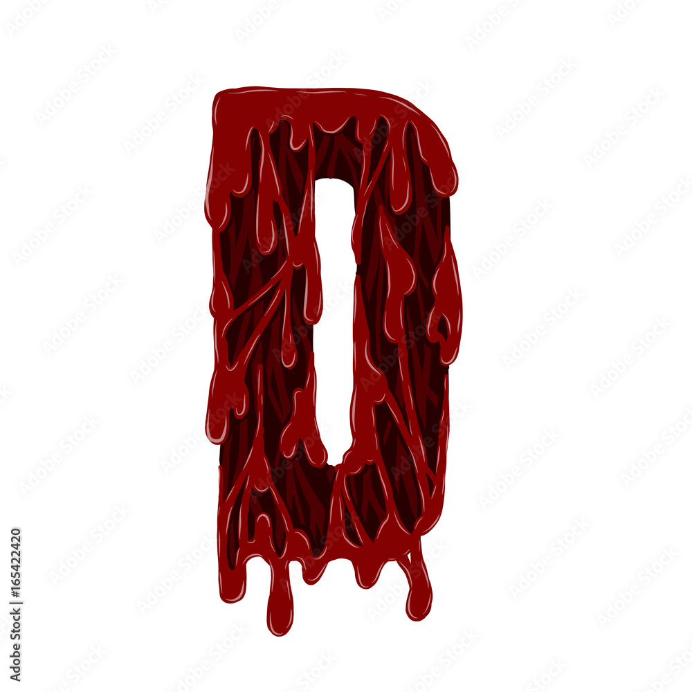 English alphabet Designed to be made of blood.Blood alphabet vector by ...