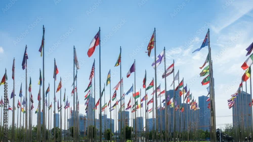 flags of the world,time lapse Stock Video | Adobe Stock