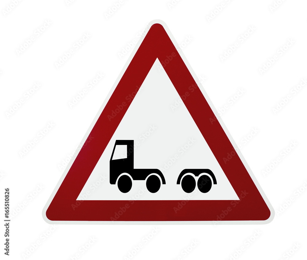 warnzeichen lkw Stock Illustration | Adobe Stock