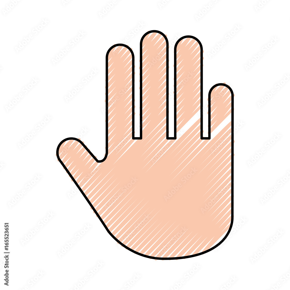 hand human stop icon vector illustration design Stock Vector | Adobe Stock