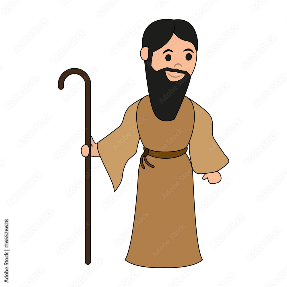 saint joseph cartoon Stock Vector | Adobe Stock
