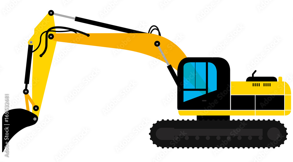 Bagger Stock-Vektorgrafik | Adobe Stock