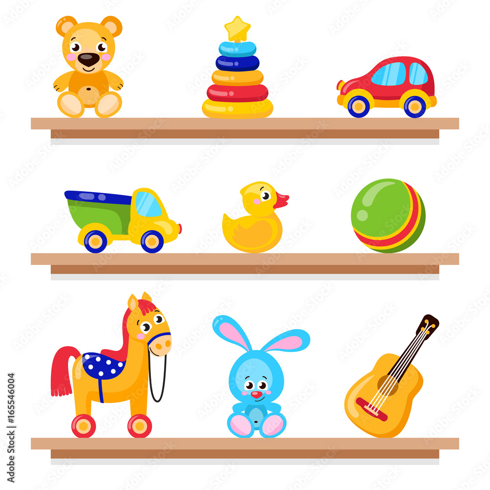 Toy Store Shelf Clip Art