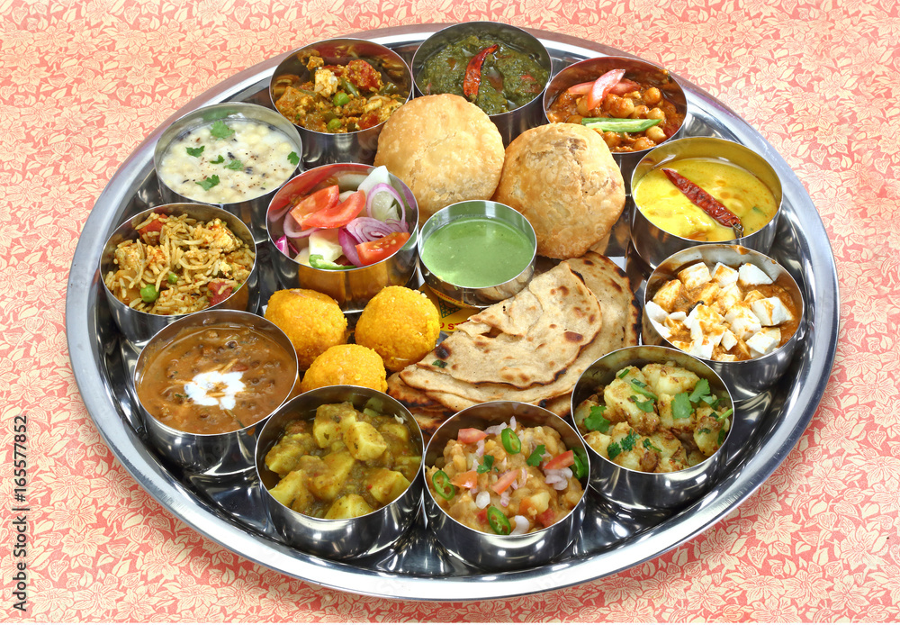 Indian Thali Stock Photo | Adobe Stock
