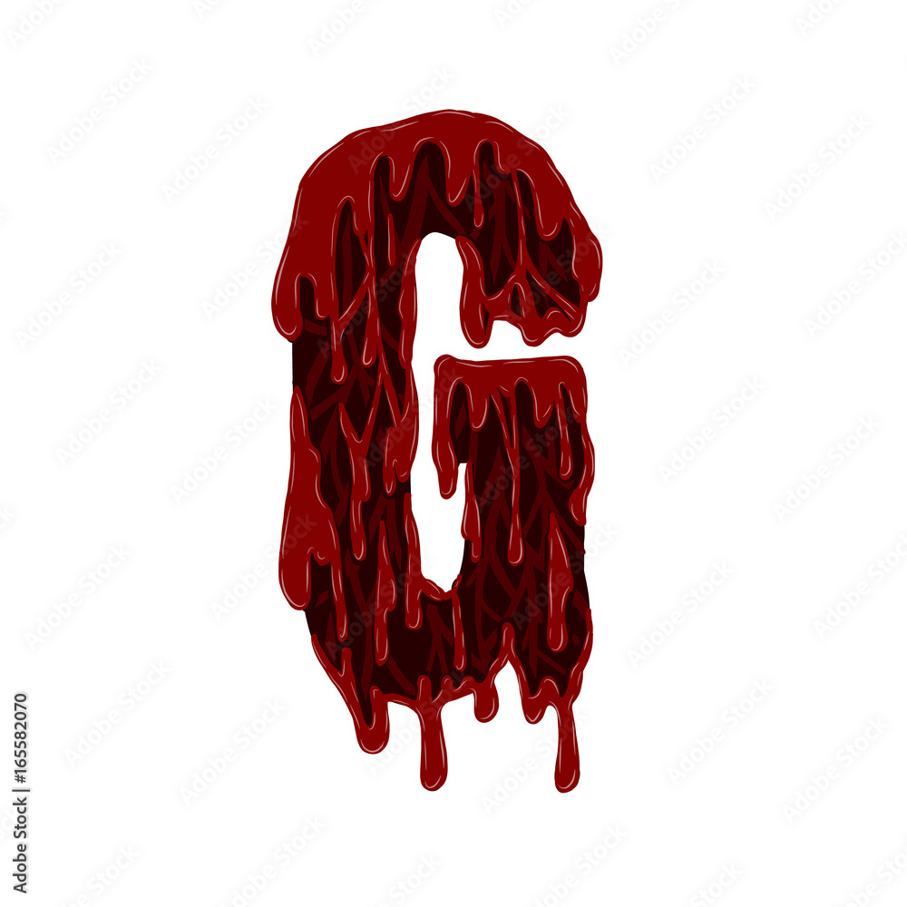 English alphabet Designed to be made of blood.Blood alphabet vector by ...