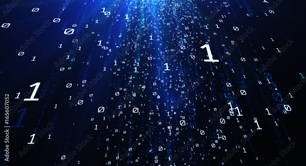Binary Code Backgroundcolored Bytes Of Binary Code Flying Through A Vortex Background Code