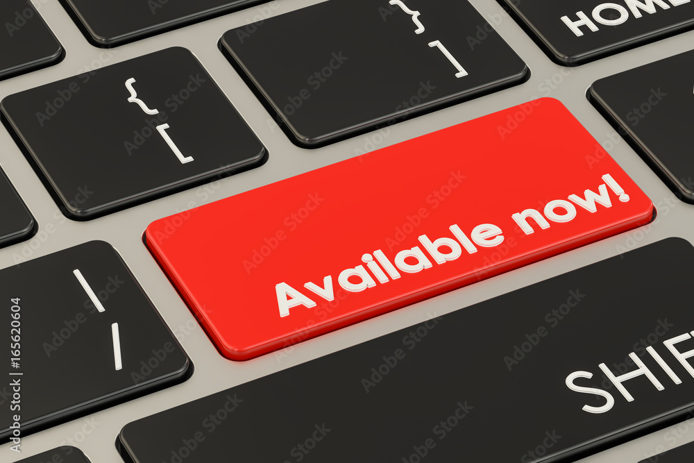 available now button, 3D rendering Stock Illustration | Adobe Stock