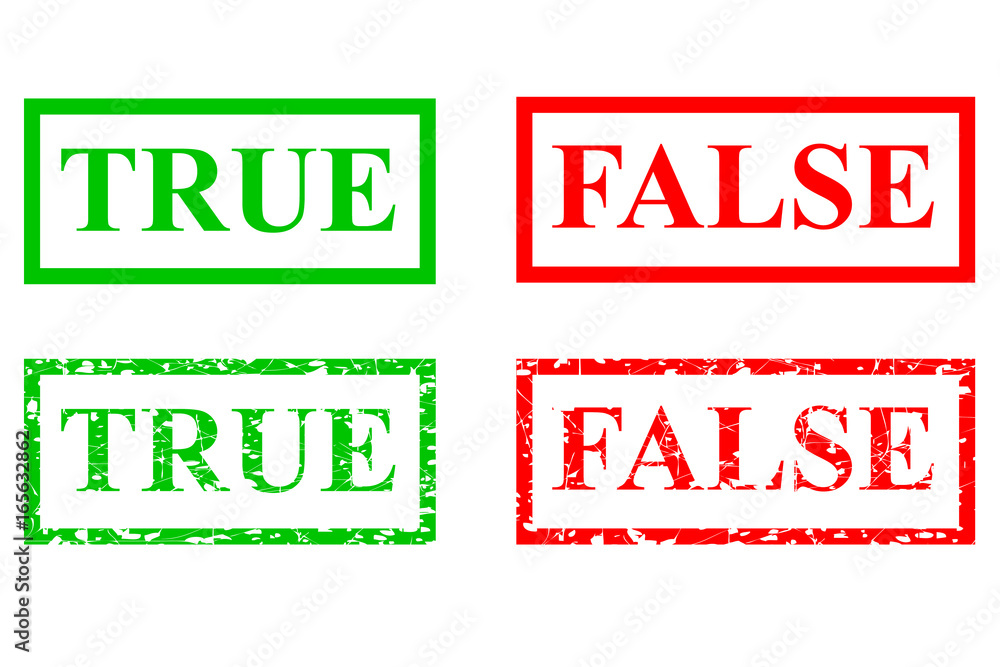True Or False Stamp