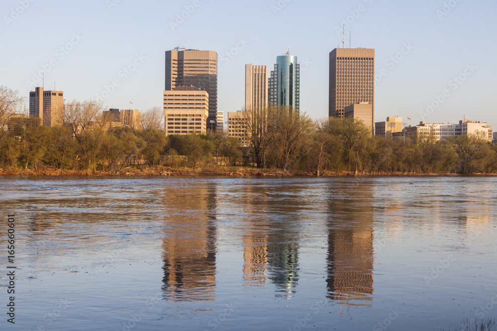 Skyline of Winnipeg Stock Photo | Adobe Stock