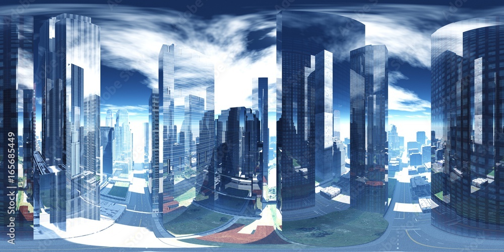 Spherical Map City
