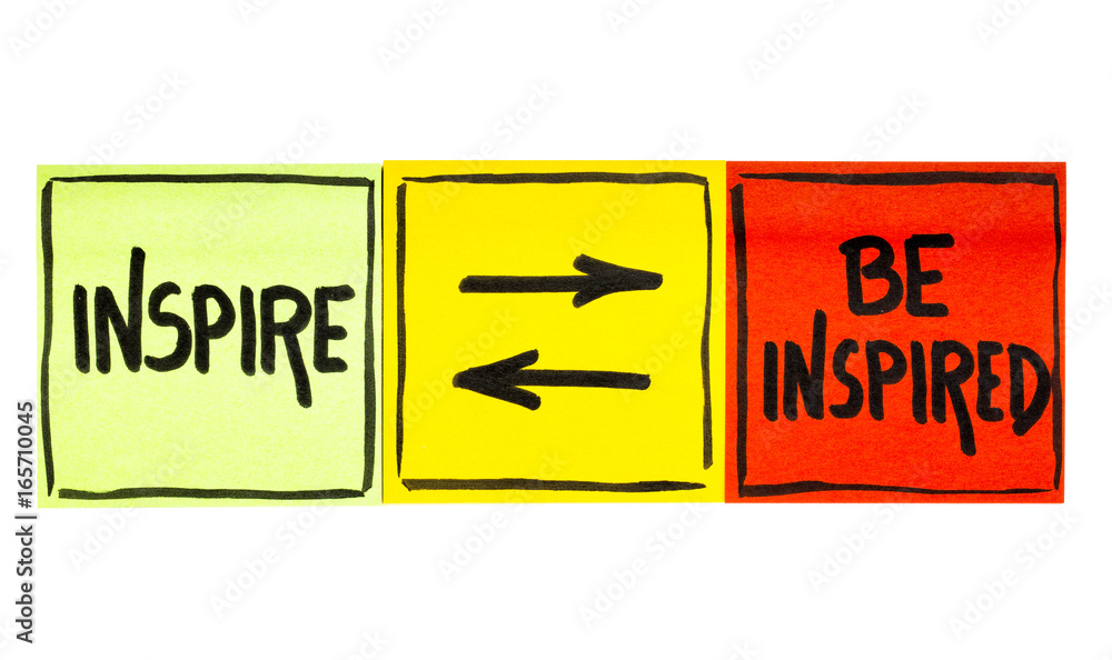 inspire and be inspired concept Stock Photo | Adobe Stock