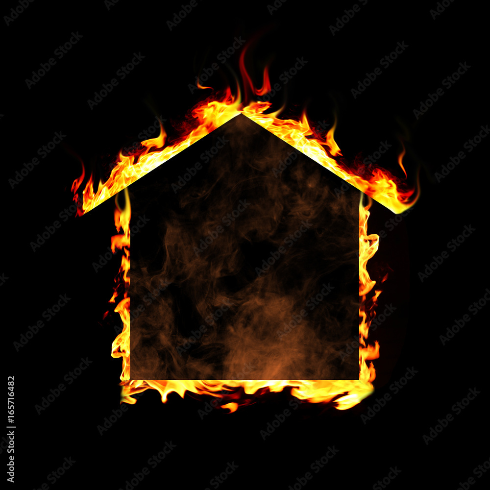 Fire Safety Black Background