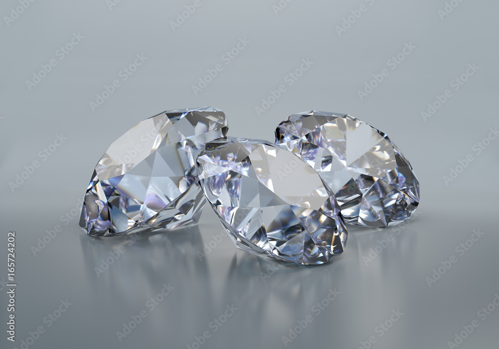 Three large diamonds Stock Illustration | Adobe Stock