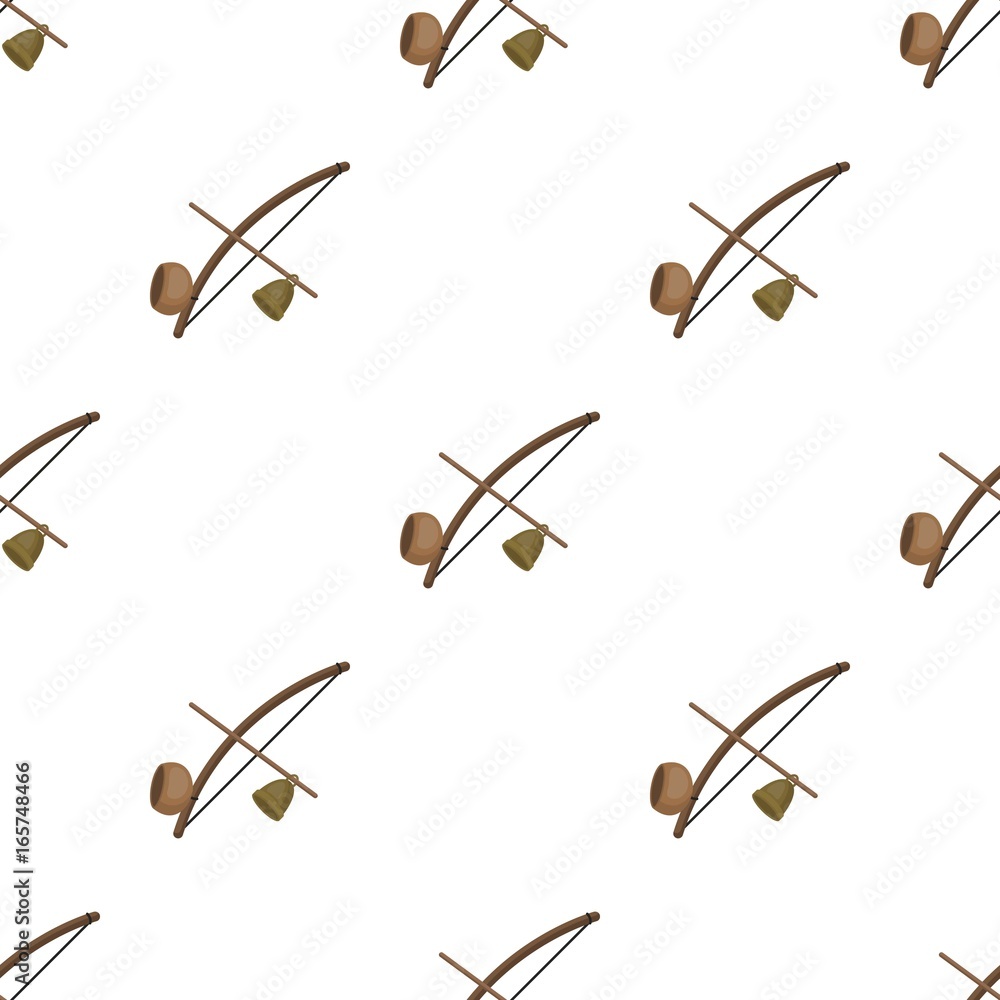 Berimbau icon in cartoon style isolated on white background. Brazil ...