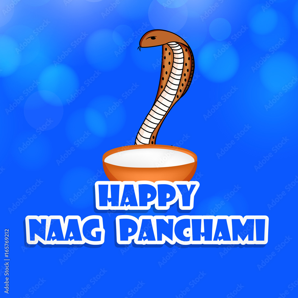 illustration of hindu festival naag panchami background Stock Vector ...