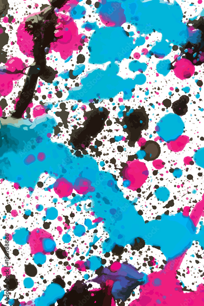 Vector Paint Splatters for Background Stock Vector | Adobe Stock