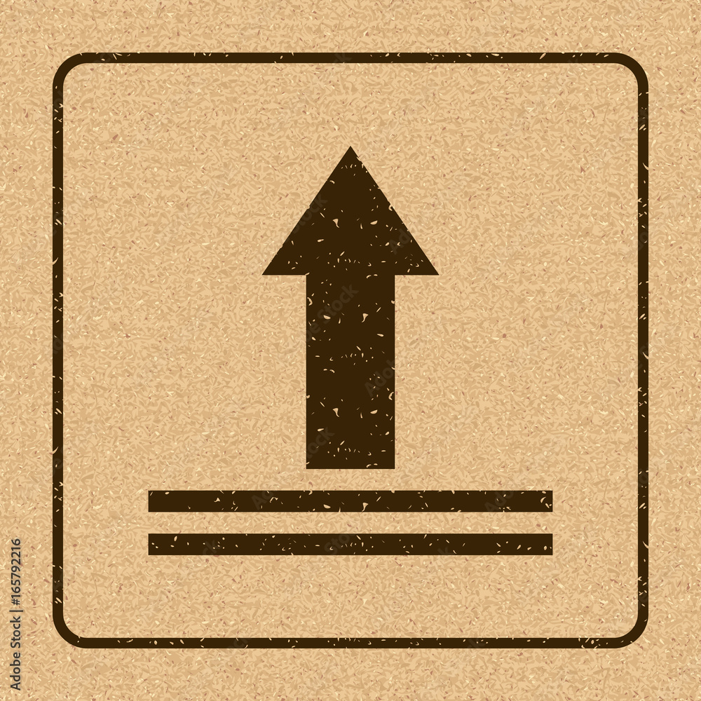 This Side Up Icon. This Way Up Sign. Packaging Symbol for Delivery of ...