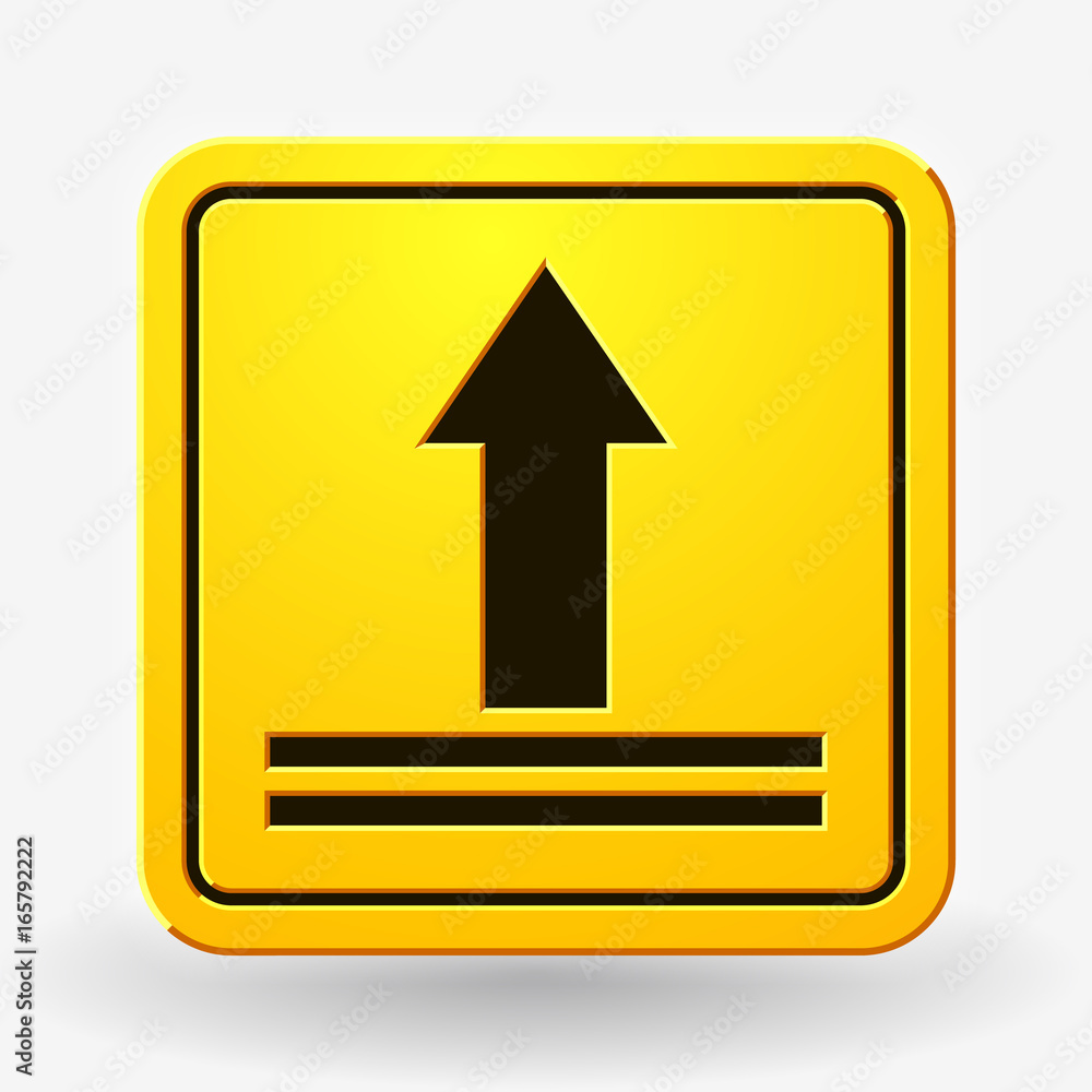 This Side Up Icon. This Way Up Sign. Packaging Symbol for Delivery of ...