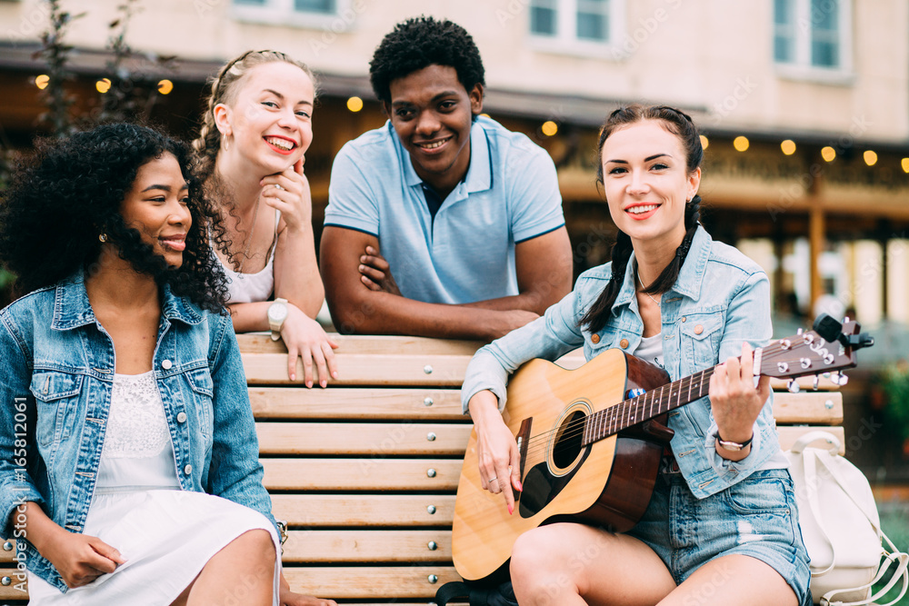 Four Friends Together
