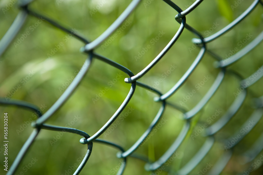 Mesh fence as a symbol of protection Stock Photo | Adobe Stock