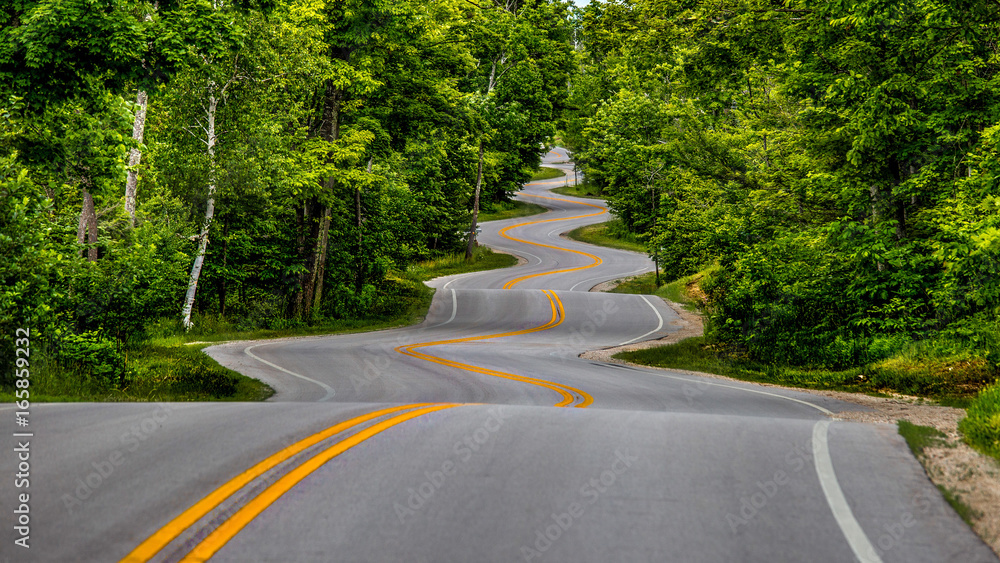 Triple S Curve - A very curvy road Stock Photo | Adobe Stock