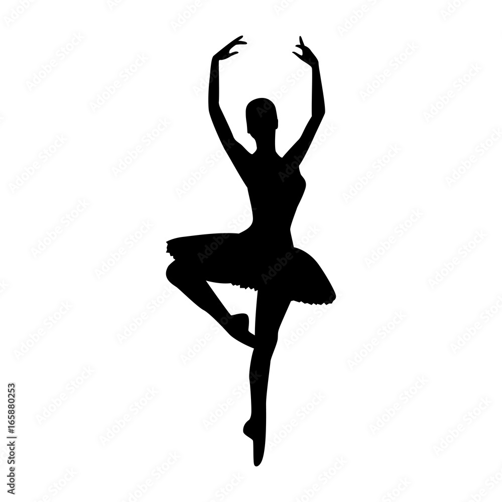 ballet logo for ballet school, dance studio. vector illustration Stock ...