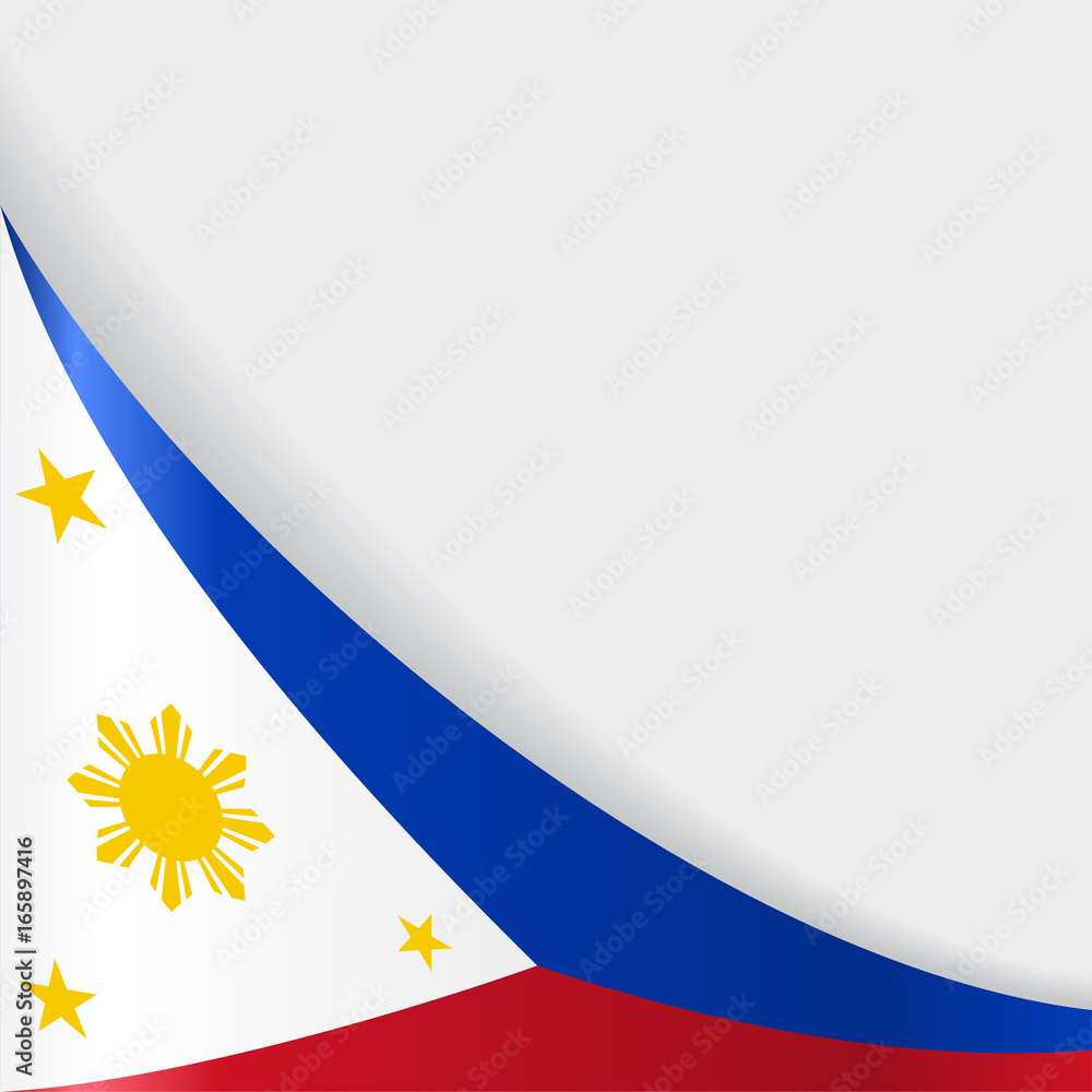 Philippines flag background. Vector illustration. Stock Vector | Adobe ...