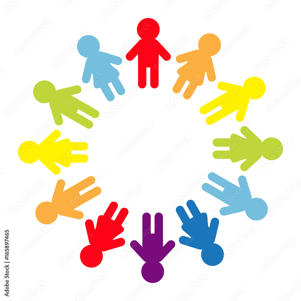 Man and woman pictogram icon sign. People round circle. Timework ...