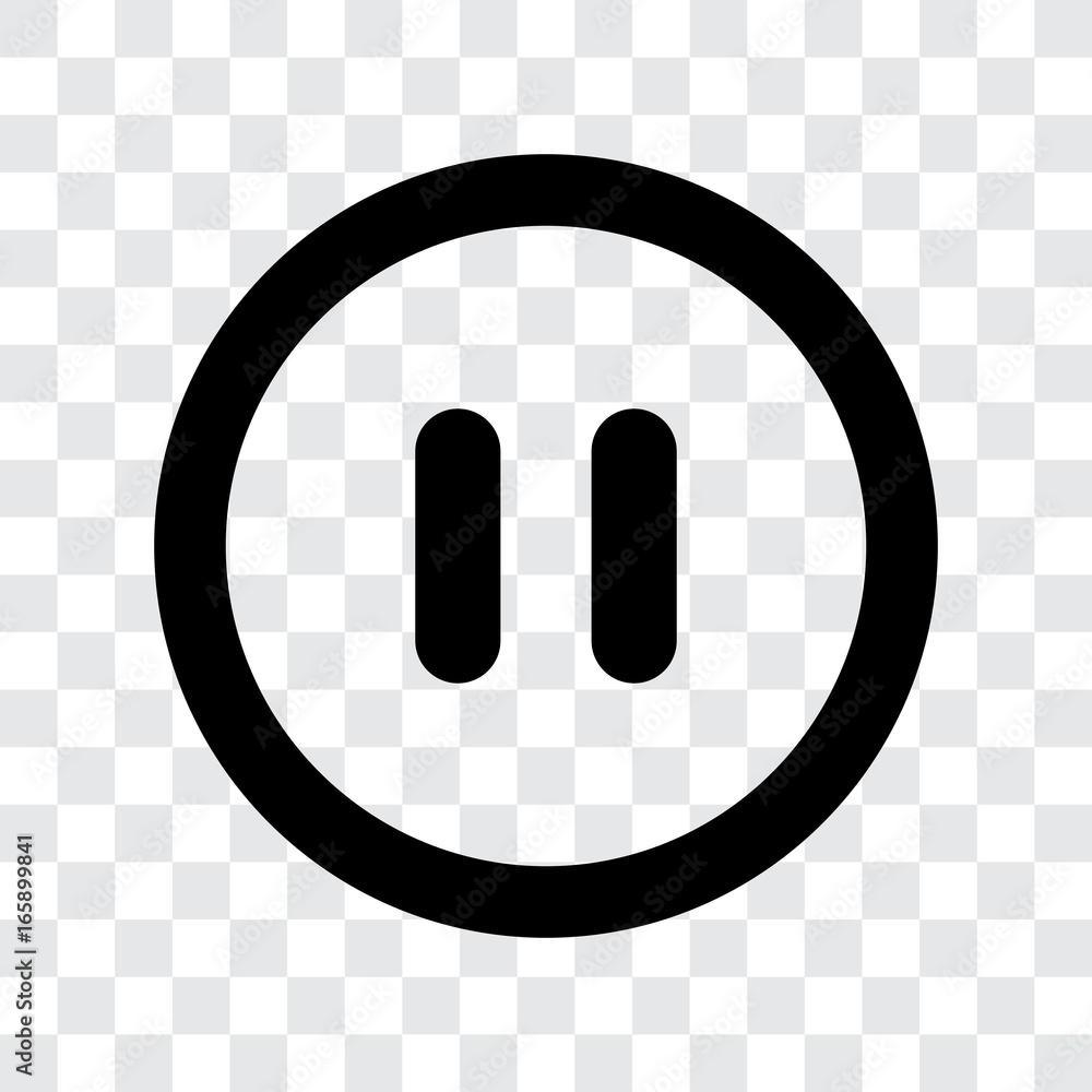 Pause icon Stock Vector | Adobe Stock
