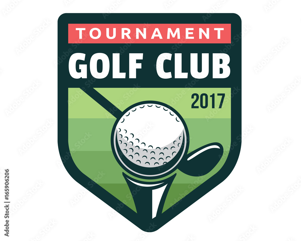 Modern Golf Badge Logo Illustration Stock Vector | Adobe Stock
