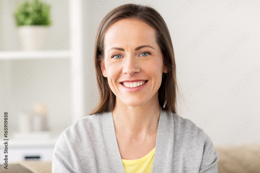 Middle Aged Woman Smiling