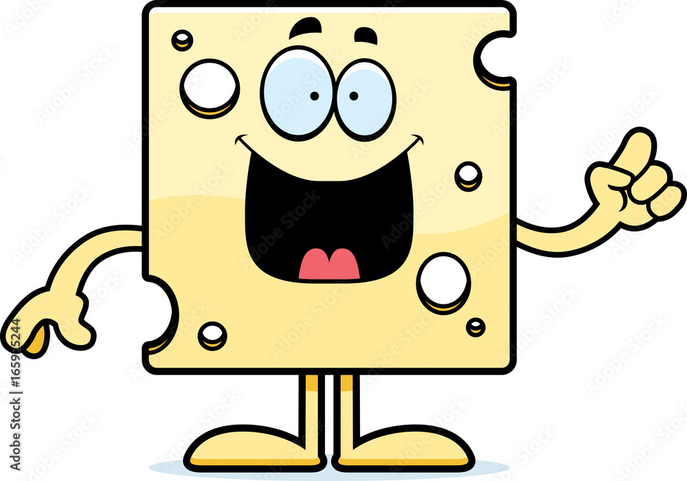 Cartoon Swiss Cheese Idea Stock Vector | Adobe Stock