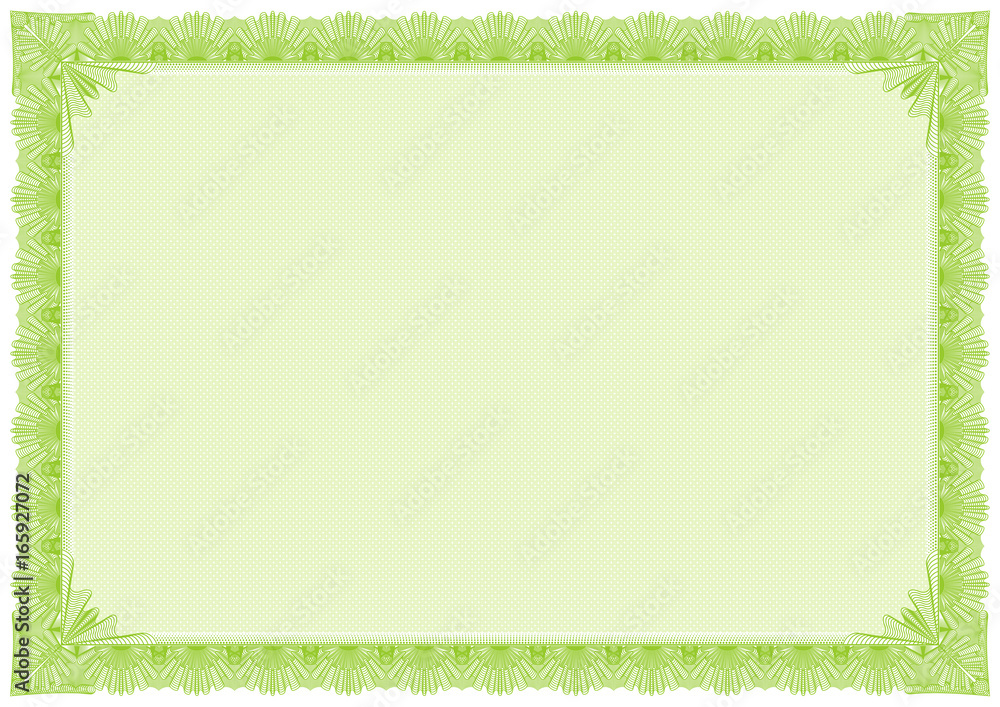 Classic green border editable in graphic software Stock Vector | Adobe ...