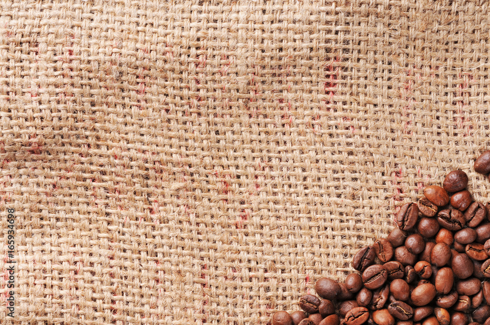 Coffee Burlap Background