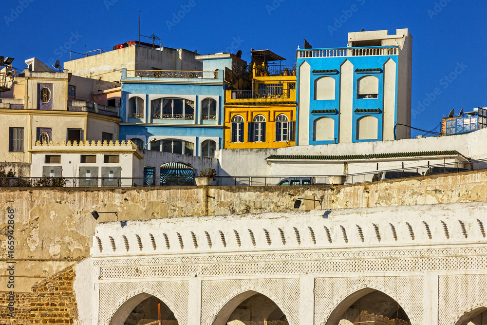 Tanger town ancient fortress ruins, Morocco, Africa Stock Photo | Adobe ...