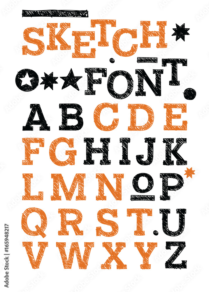 Handwritten Script font. Hand drawn brush style modern calligraphy ...