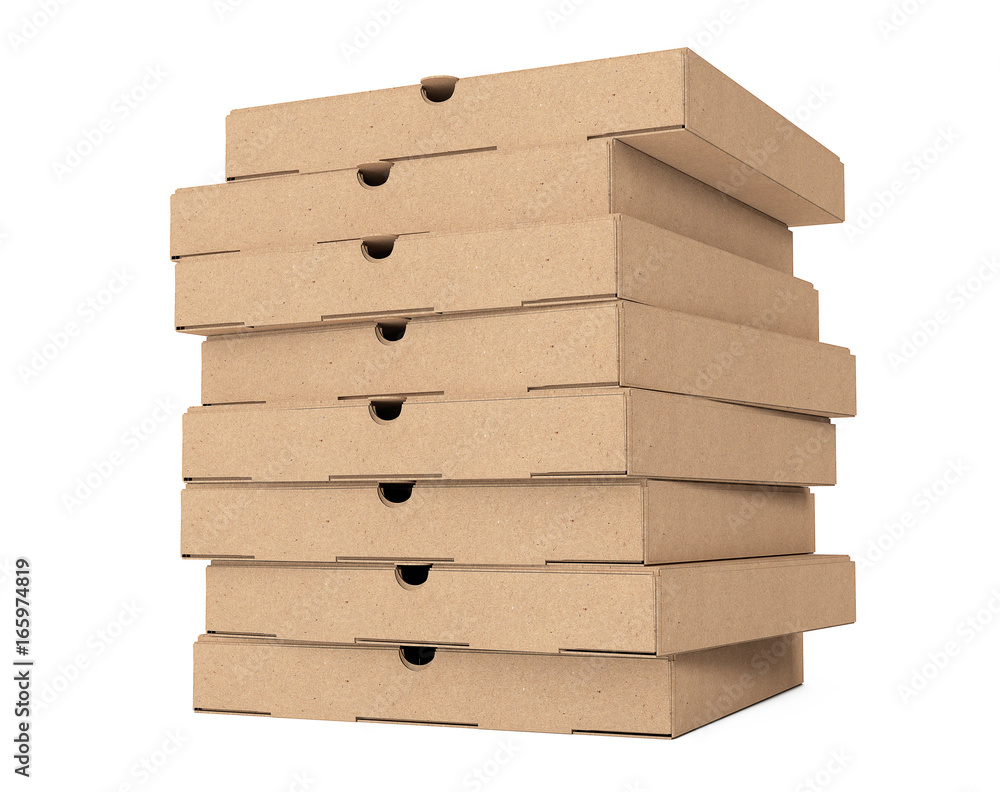 Stacked Pizza Boxes