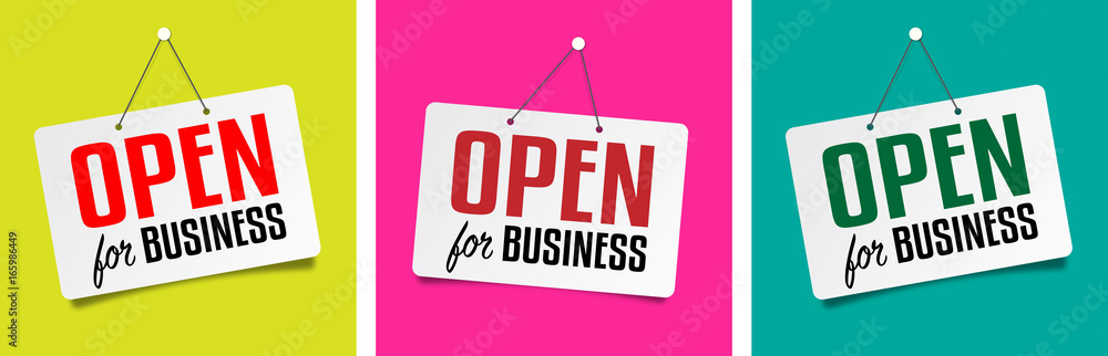Open for business Stock Vector | Adobe Stock