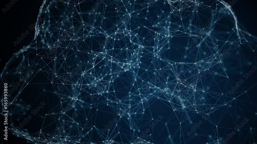 huge connections between things and users are creating cloud shape ...