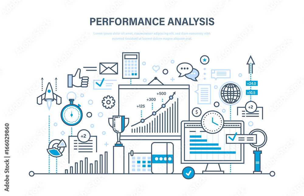 Performance analysis. Market research group, research, statistic ...