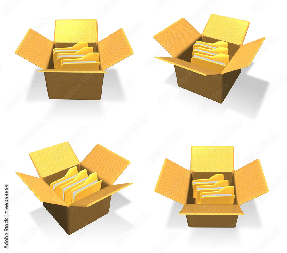 3D Inside a box in the icon file folder. 3D Icon Design Series. Stock ...
