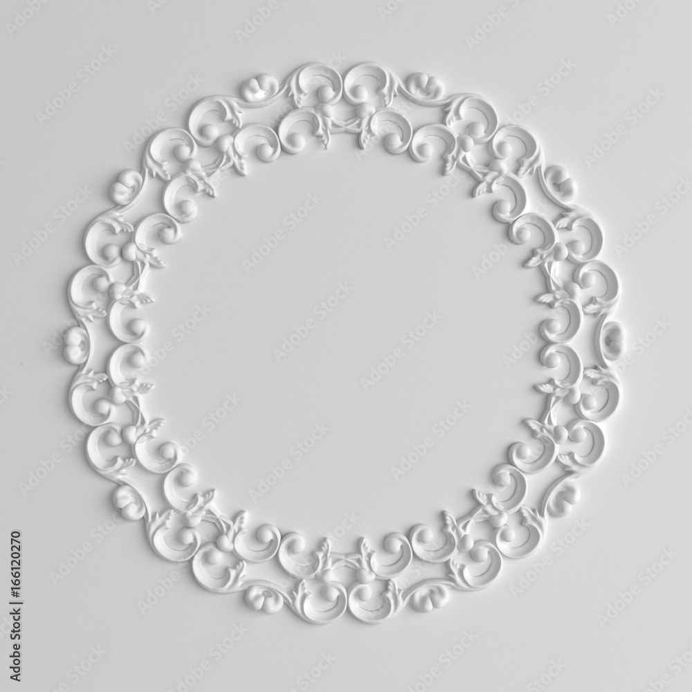 Luxury gypsum decoration element, wall concept stucco, interior ...